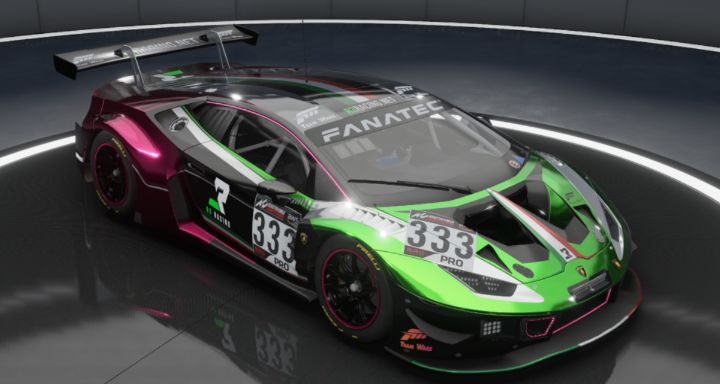 Pitskill.io | R3 Racing LamboEVO livery for ACC