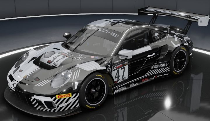 Pitskill.io | Two-Faced Porsche livery for ACC